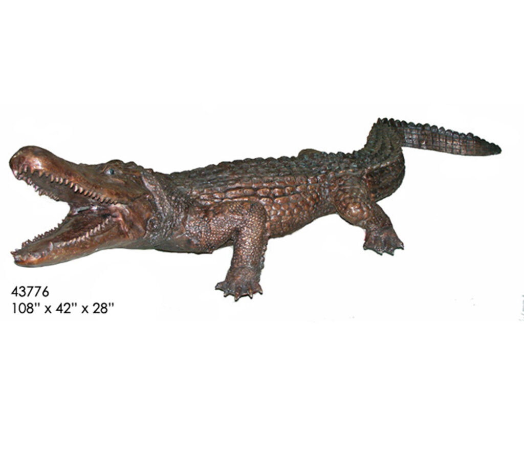 Large Crocodile - Bronze Statues and Fountains